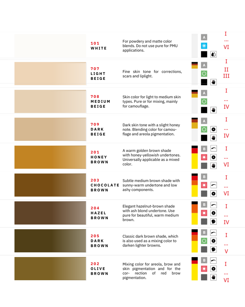 Swiss Color Color Chart – Supreme Permanent