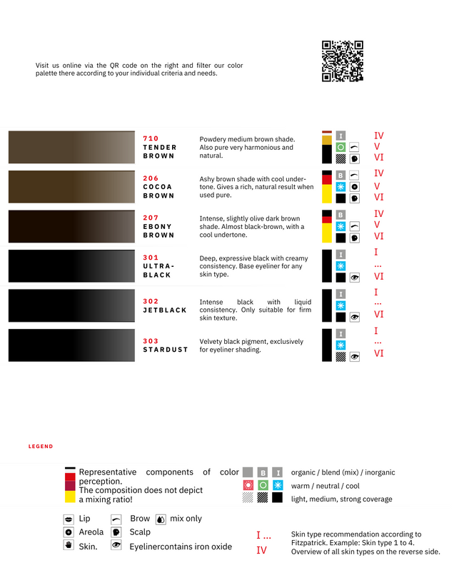 Swiss Color Color Chart – Supreme Permanent
