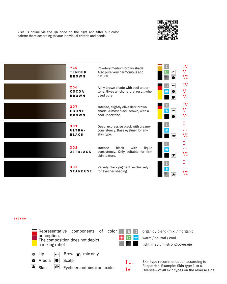 Swiss Color Color Chart – Supreme Permanent