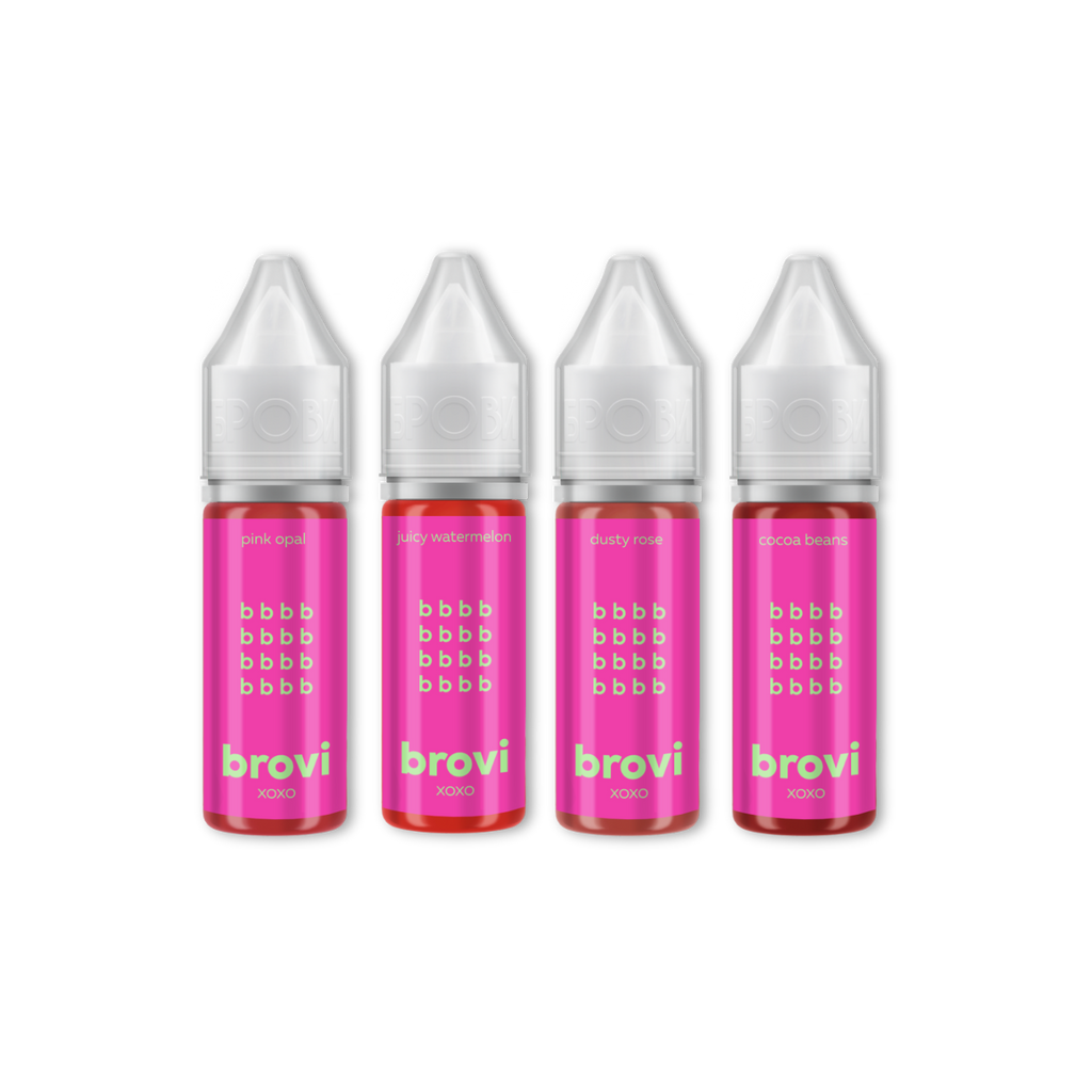 Brovi Lips Best Sellers Set - 4 Pigments 15 ml – Supreme Permanent