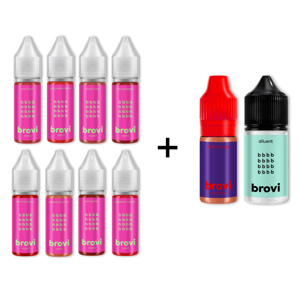 Brovi Full Size Lips Pigments And FREE Light Orange Corrector And FREE ...